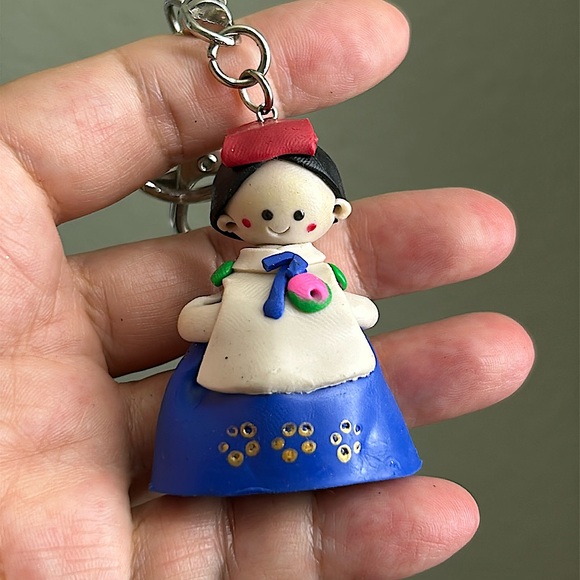 Hand Crafted | Accessories | Nwotclay Korean Girl In Wedding Hanbok ...
